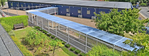 NHS Hospital Walkway Commercial Canopy Shelter UK
