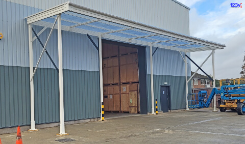 Commercial Loading Bay Canopy, Hertfordshire ⓥ| 123v