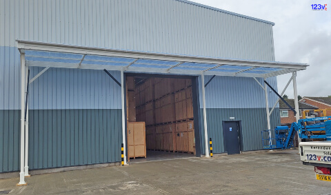 Commercial Loading Bay Canopy, Hertfordshire ⓥ| 123v