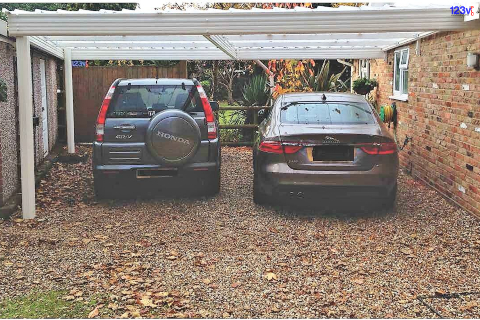 Double Lean to Carport Canopy in Guildford ⓥ | 123v
