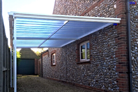 Traditional Lean to Carport in Norwich ⓥ | 123v